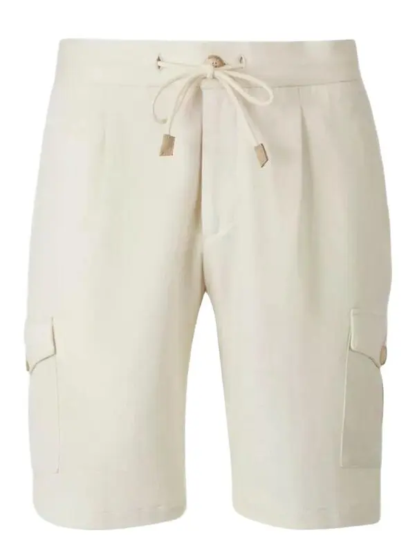 GRAN SASSO Flap-pockets Drawstring Shorts - Neutrals