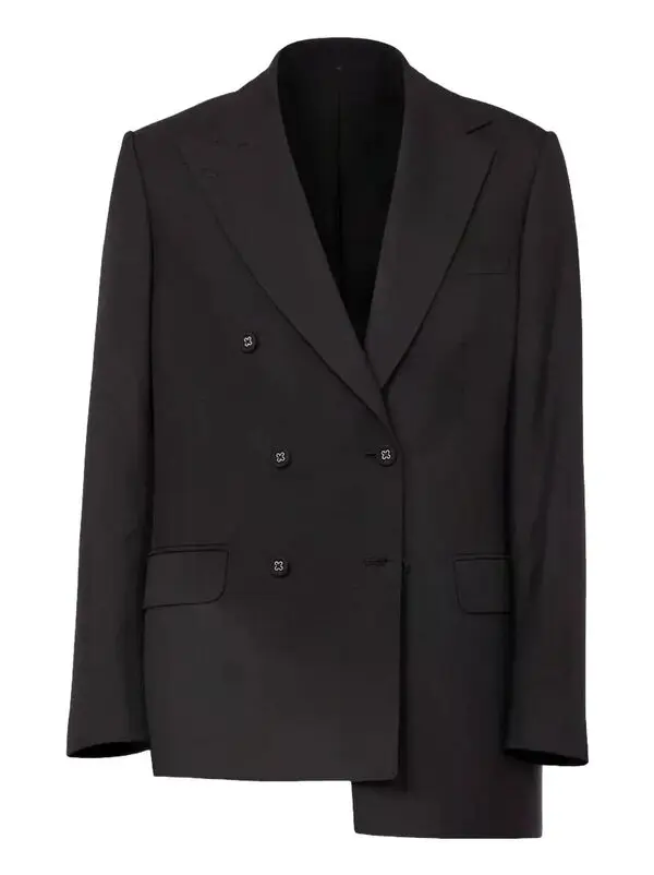 Officine Générale Double-breasted Blazer - Black