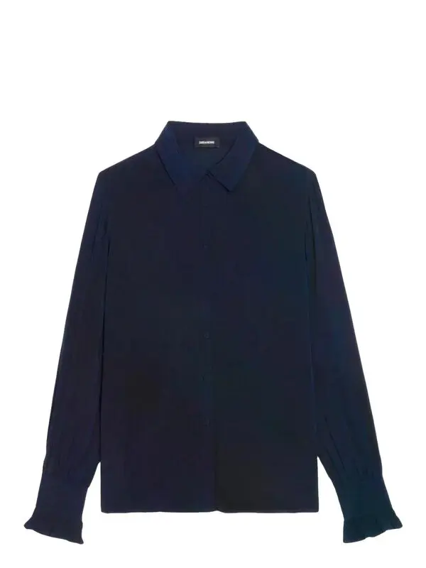 Zadig&Voltaire Ruffled-cuffs Long-sleeves Shirt - Blue