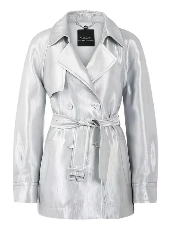 MARCCAIN Belted Jacket - Silver