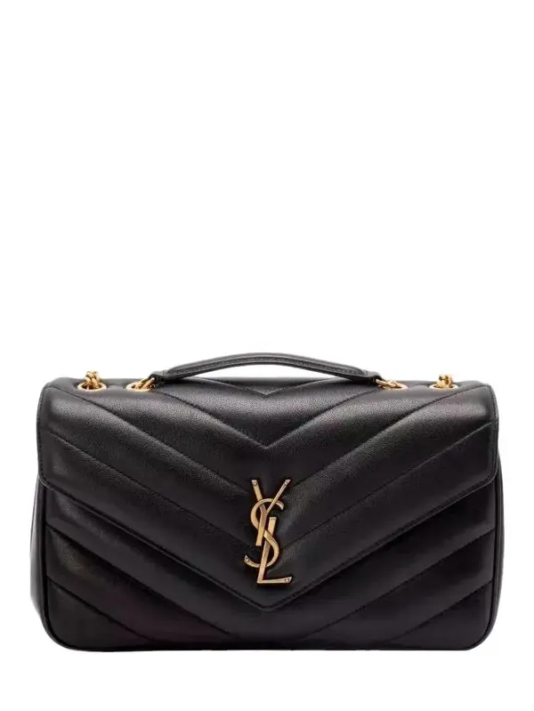 Saint Laurent Loulou Matelassé Shoulder Bag - Black