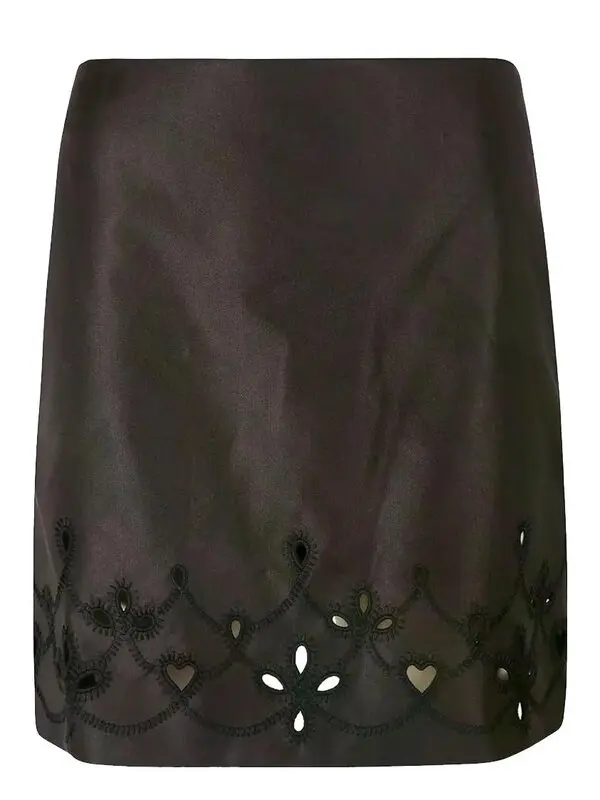 Chloé Cut-out Skirt - Black