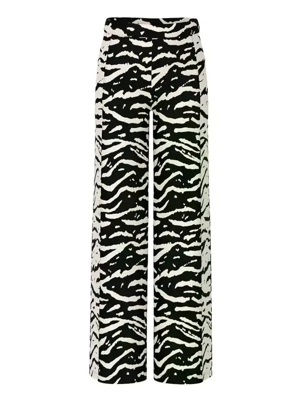 MARCCAIN Zebra-pattern Trousers - Black