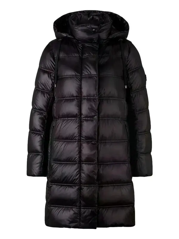 Bogner Lynn Detachable Hood Quilted Coat - Black