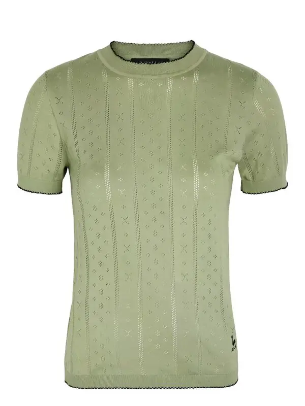 B.B. WALACE Indiana Open-knit Short-sleeve T-shirt - Green