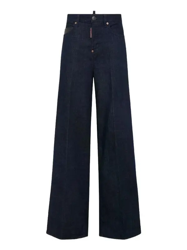Dsquared2 Traveller Milano Wide-leg Jeans - Blue