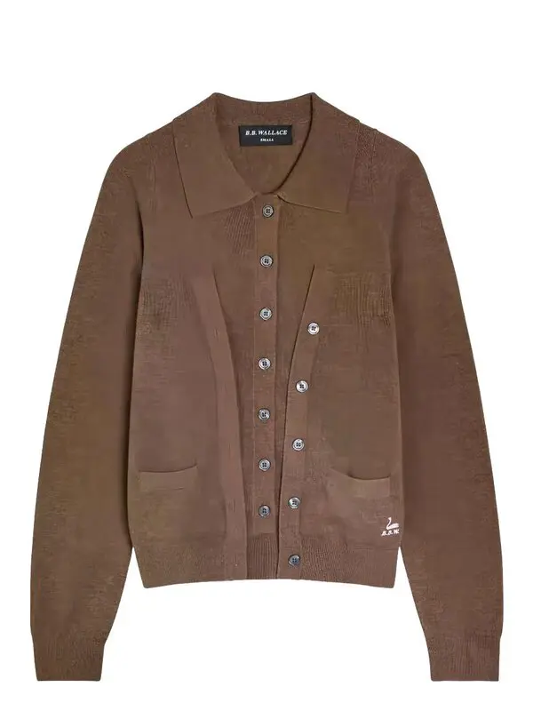 B.B. WALACE Kruger Layered Cardigan - Brown