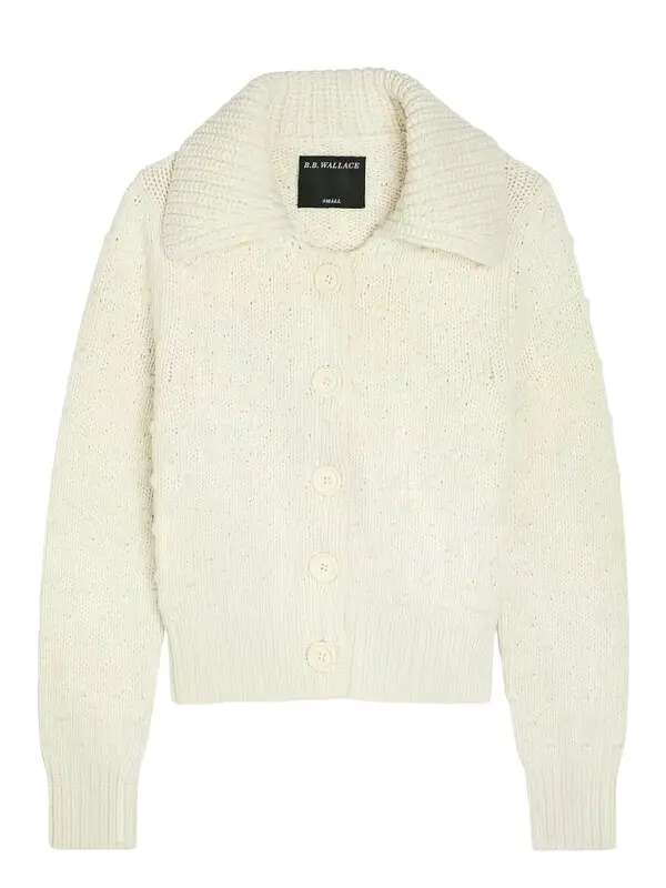 B.B. WALACE Bourgeois Long-sleeve Cardigan - Neutrals