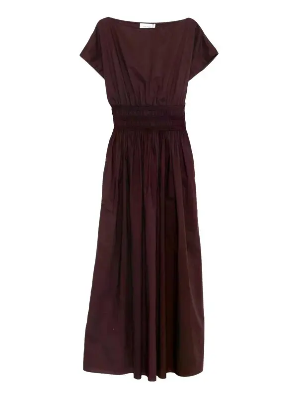 Matteau Shirred-panel Maxi Dress - Purple