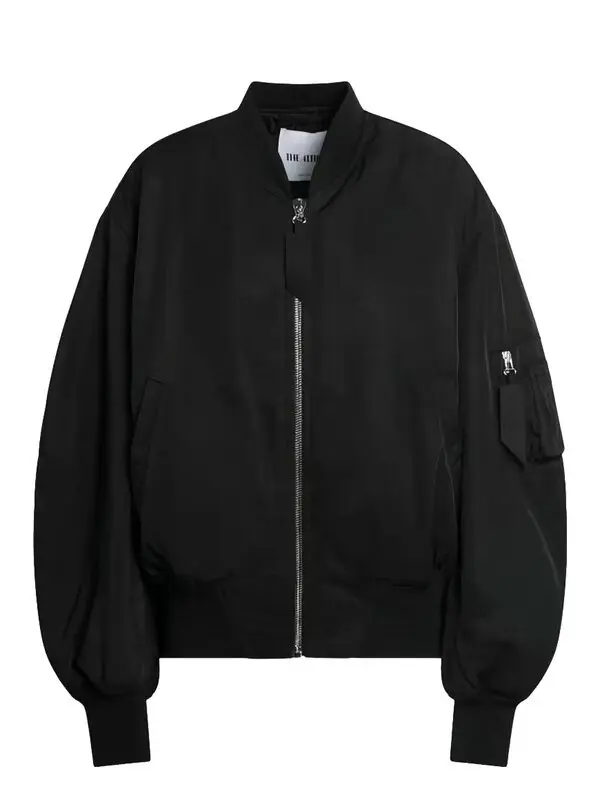 Attico Zip-up Bomber Jacket - Black