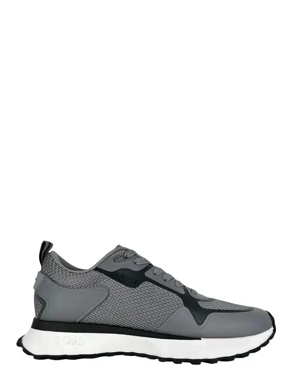 BOSS Panelled Sneakers - Grey