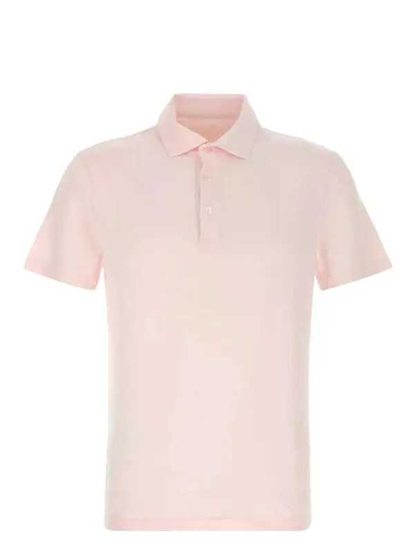 Fedeli Stretch Polo Shirt - Pink