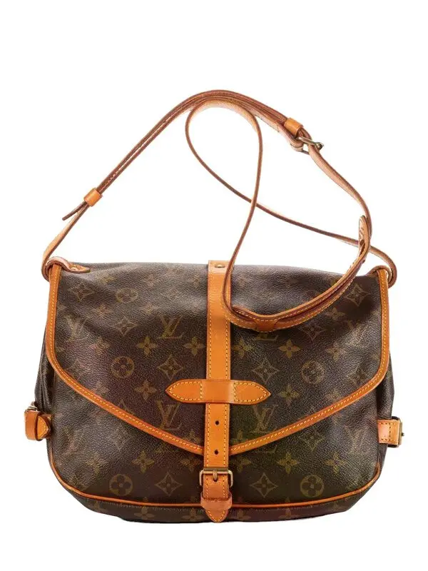 LOUIS VUITTON Saumur Pm Monogram Crossbody Bag - Brown