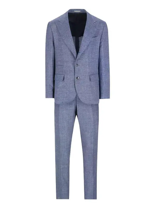 Brunello Cucinelli Single-breasted Suit - Blue