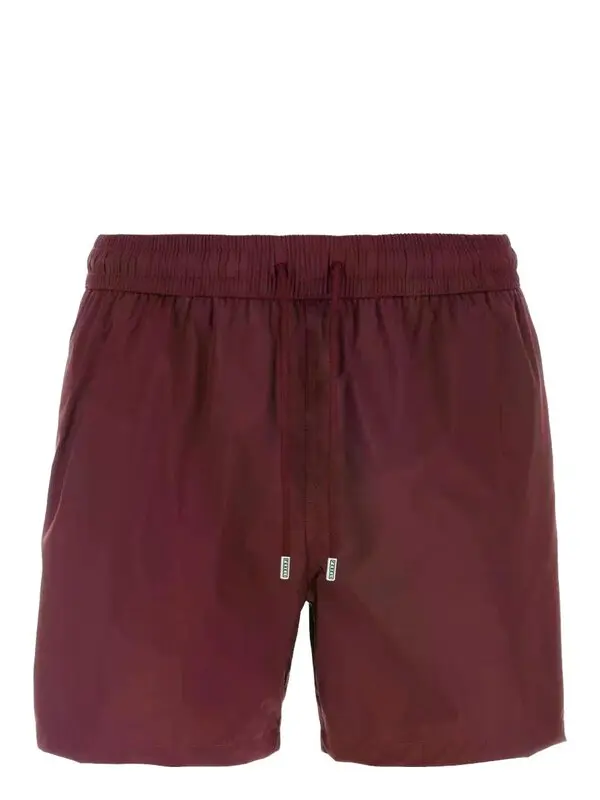 Fedeli Drawstring Swimming Shorts - Red