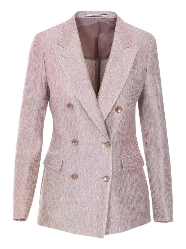 Tagliatore Double-breasted V-neck Jacket - Pink