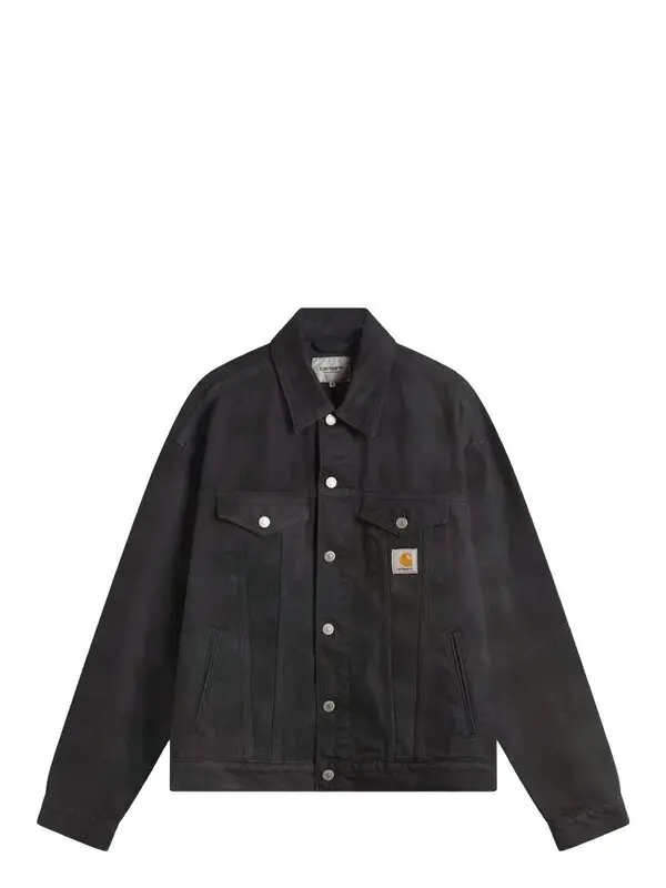 Carhartt Work In Progress Buttoned Denim Jacket - Black