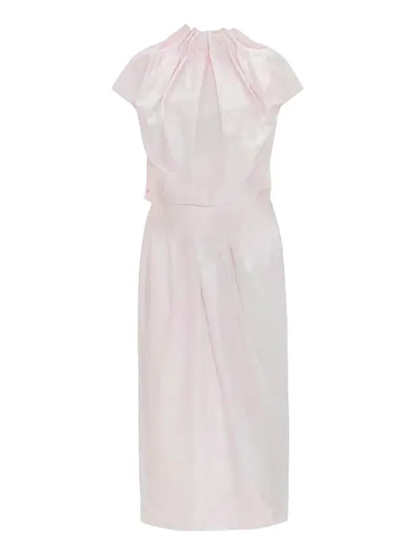 Simone Rocha Pencil Skirt With Pleated Waist - Pink