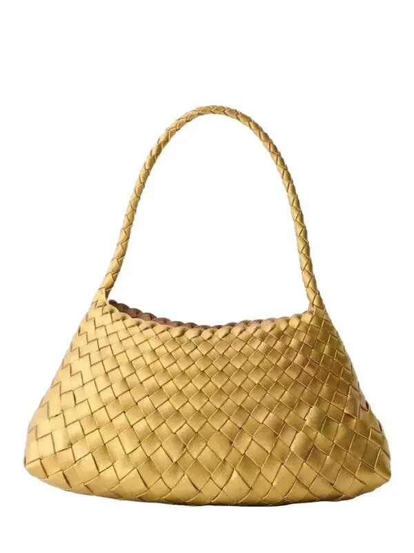 Dragon Diffusion Rosanna Woven Shoulder Bag - Gold