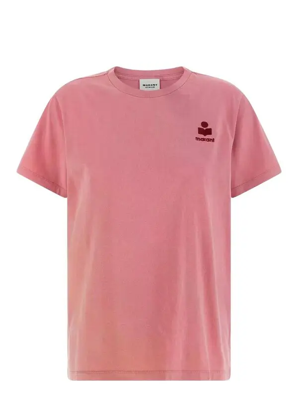 MARANT ETOILE Aby Logo T-shirt - Pink
