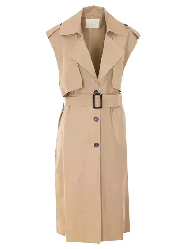 TWINSET Belted Midi Dress - Neutrals