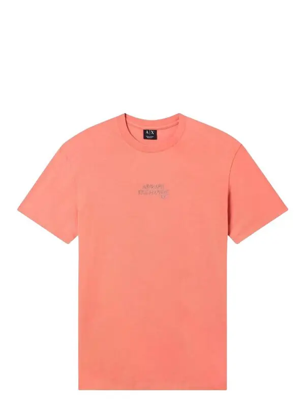 Armani Exchange Logo Detail T-shirt - Orange