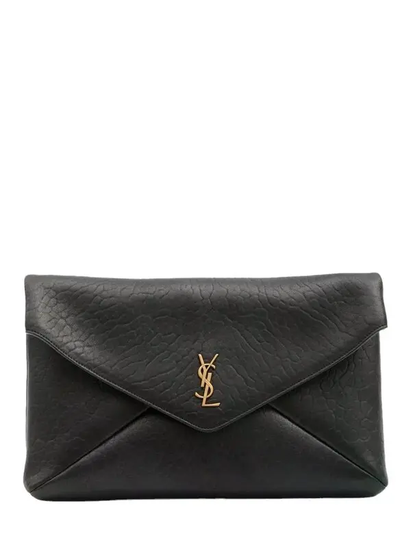 Saint Laurent Cassandre Large Pouch - Black