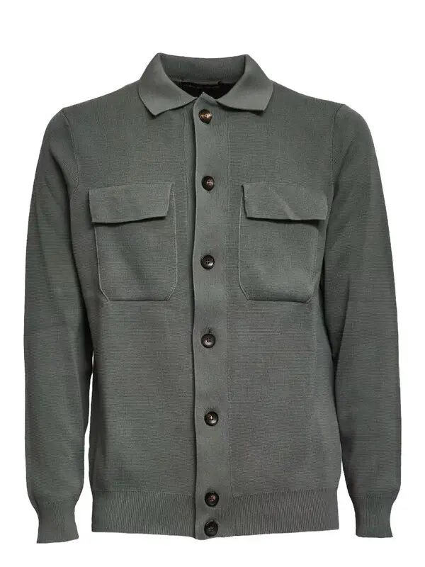FILIPPO DE LAURENTIIS Buttoned Cardigan - Green