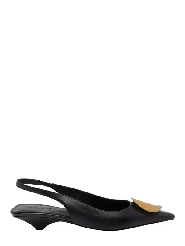 VIC MATIE Baron Slingback Pumps - Black