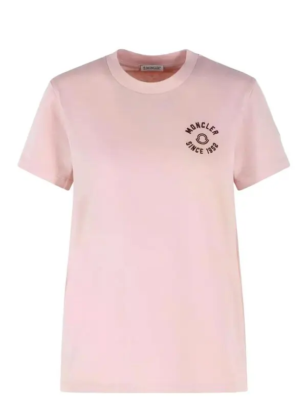 Moncler Logo-detail T-shirt - Pink