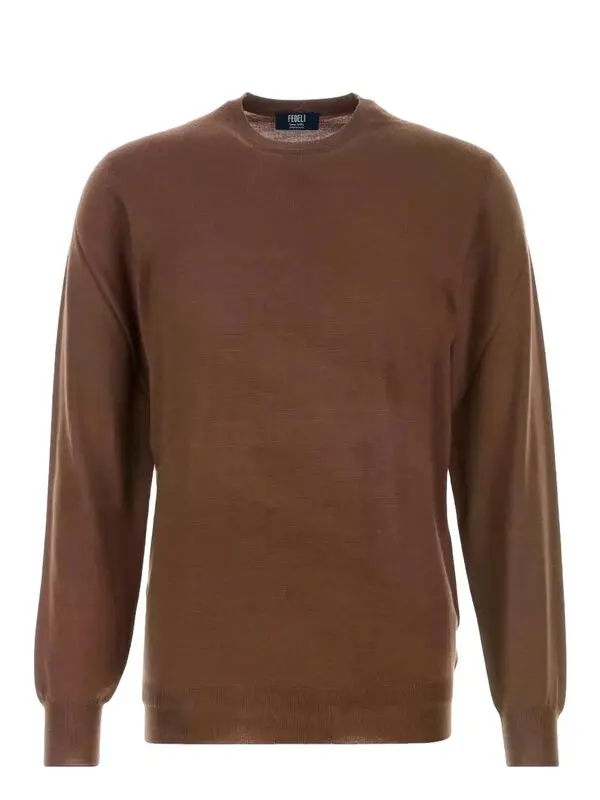 Fedeli Wool Sweater - Brown