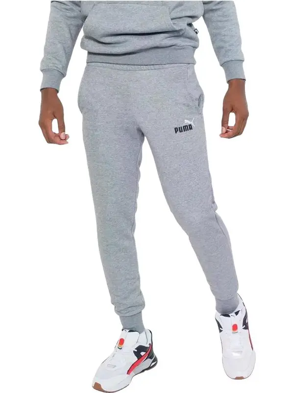 PUMA Essential Logo-embroidered Track Pants - Grey