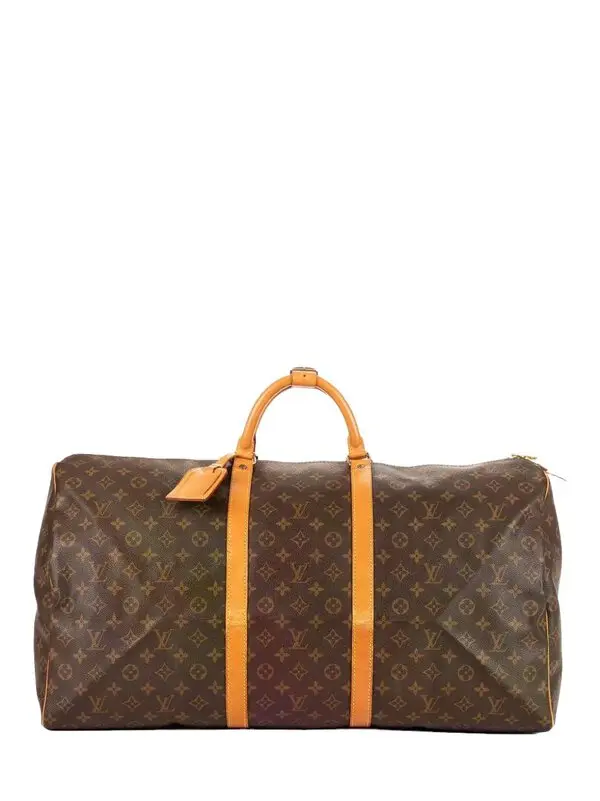LOUIS VUITTON Keepall 60 Bandouliere Travel Bag - Brown
