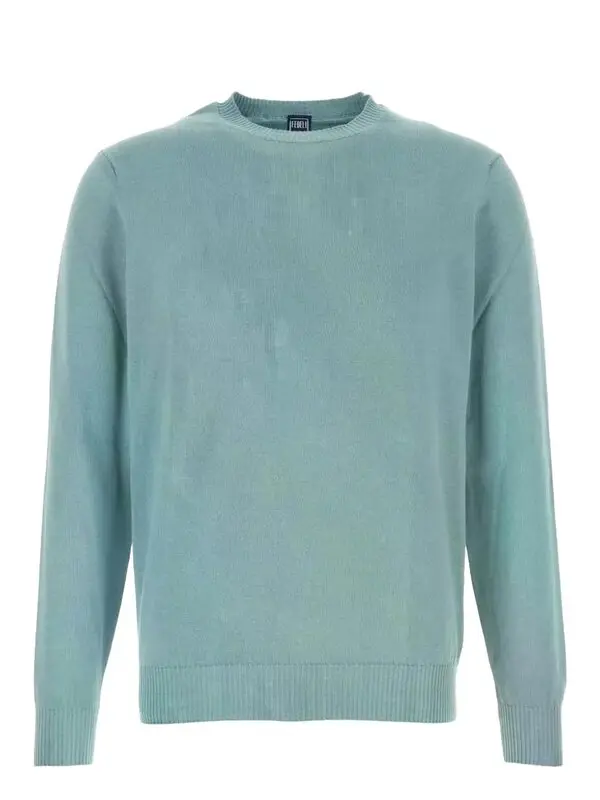 Fedeli Cotton Sweater - Blue
