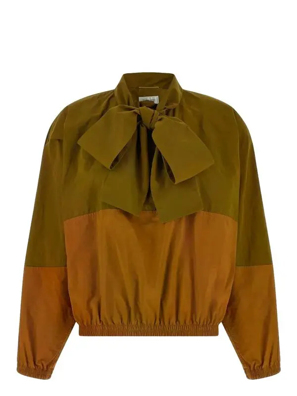 Saint Laurent Colourblock Windbreaker - Green