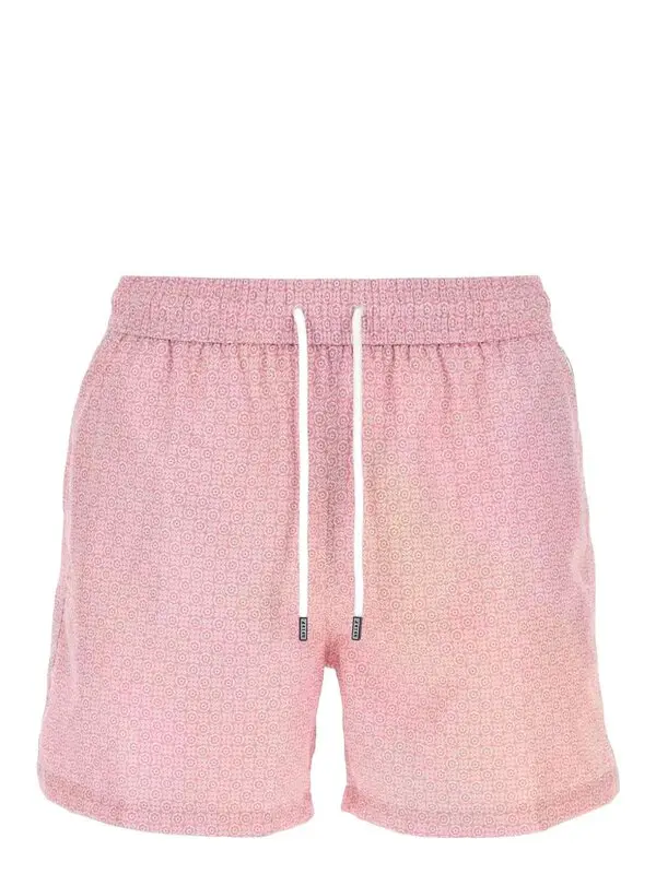 Fedeli Printed Swimming Shorts - Pink