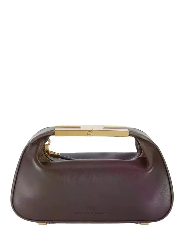 Elisabetta Franchi Logo-debossed Mini Bag - Brown