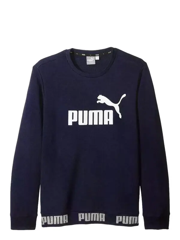 PUMA Amplified Crew-neck Logo T-shirt - Blue