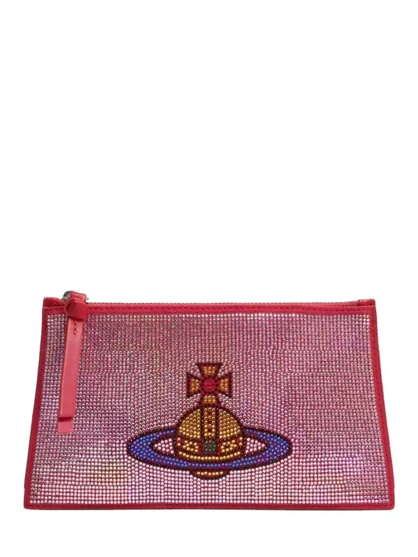 VIVIENNE WESTWOOD Leather Clutch Bag - Pink