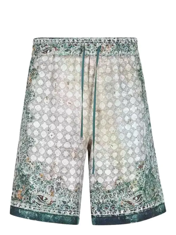 Amiri Printed Bermuda Shorts - Green