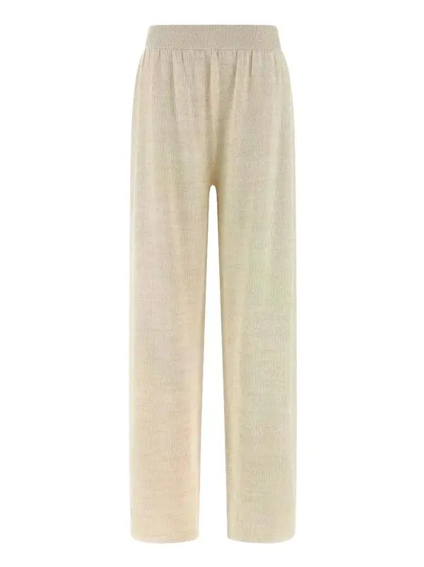 Fabiana Filippi Lamé-thread Trousers - Neutrals