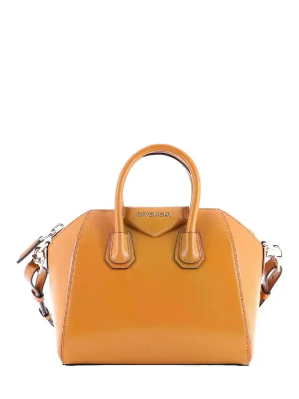 Givenchy Antigona Glazed Leather Mini Satchel - Brown