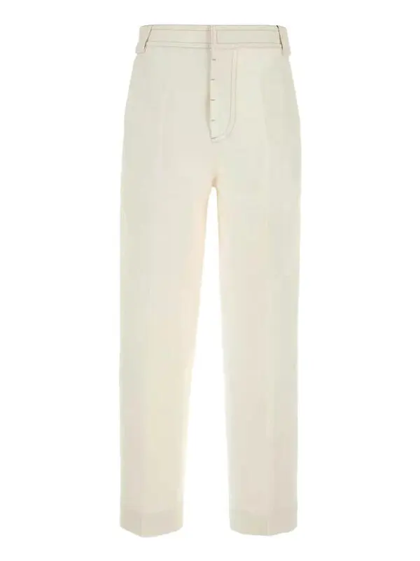 Ami Cotton Trousers - Neutrals