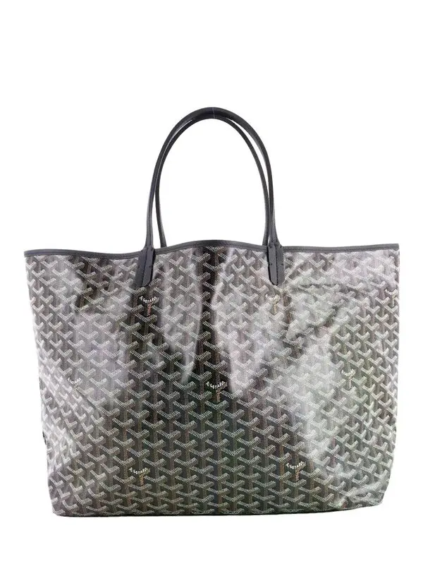 Goyard Saint Louis Coated Canvas Gm Tote Bag - Black