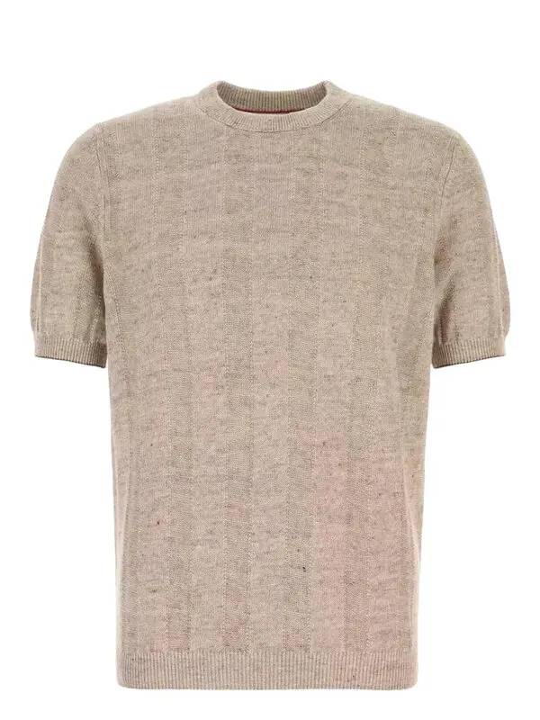 Brunello Cucinelli Knit T-shirt - Neutrals