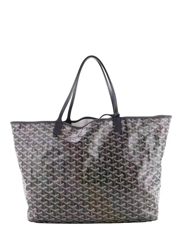 Goyard Saint Louis Coated Canvas Gm Tote Bag - Black