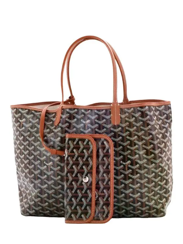 Goyard Saint Louis Coated Canvas Pm Tote Bag - Brown