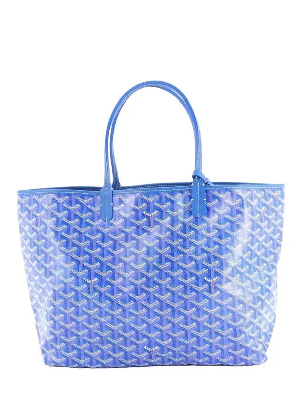 Goyard Saint Louis Coated Canvas Pm Tote Bag - Blue