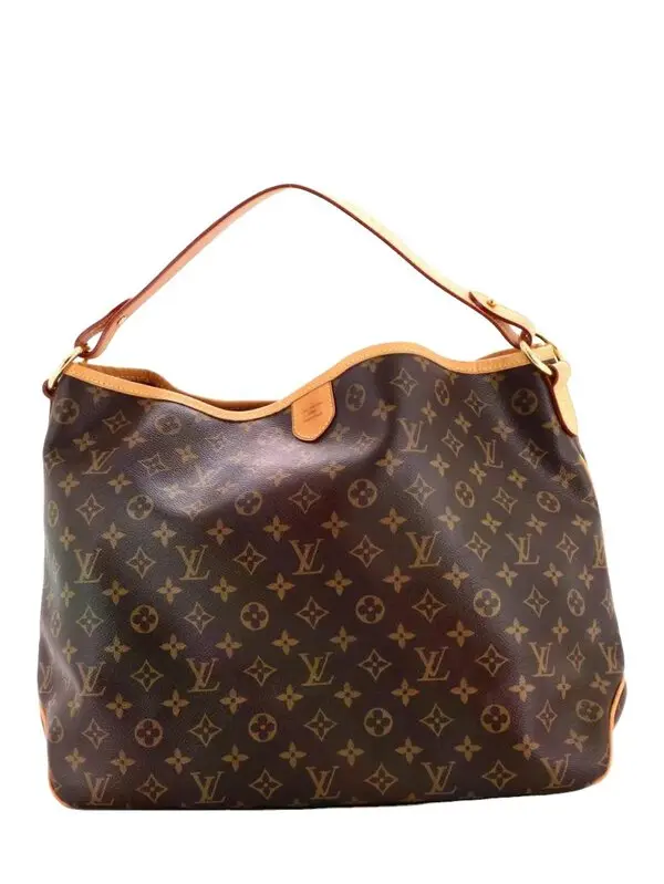 LOUIS VUITTON Delightful Monogram Canvas Mm Hobo Bag - Brown