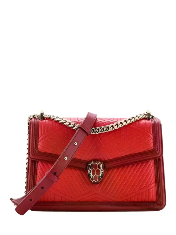 BVLGARI Serpenti Forever Small Crossbody Bag - Red